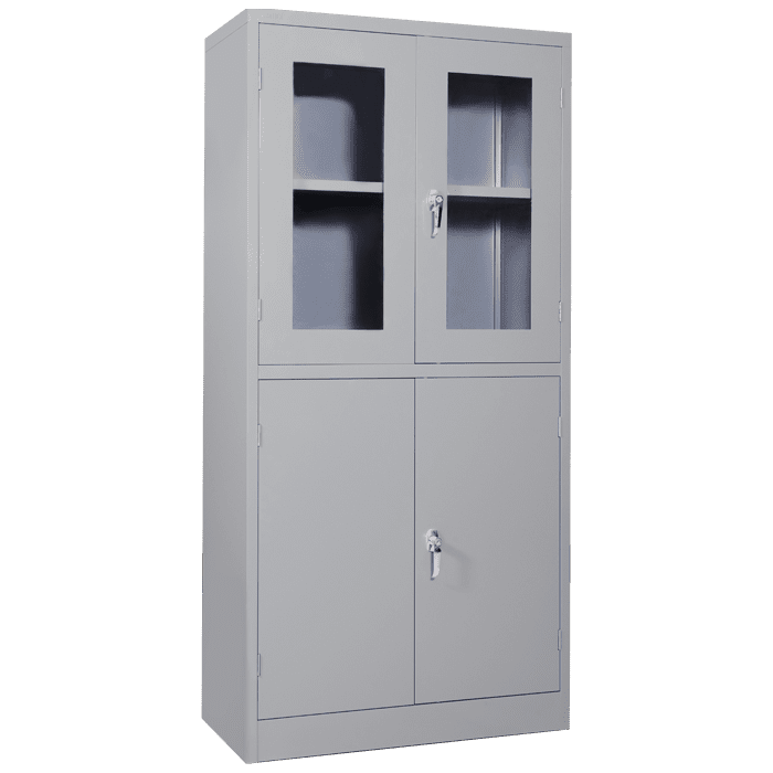 Brother B 207 Almari Tinggi Kombinasi Kaca Plat Pintu Ayun | Subur ...