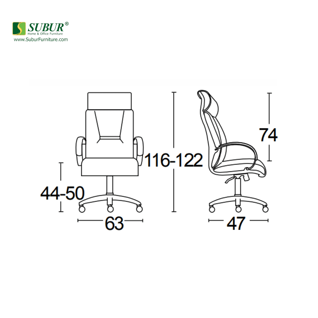 Kursi Kantor Savello tipe Onyx H | Subur Furniture Online Store