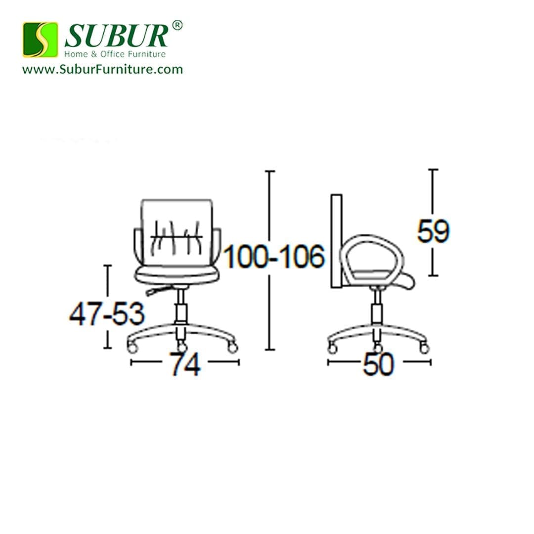Kursi Kantor Savello tipe Soliter L | Subur Furniture Online Store