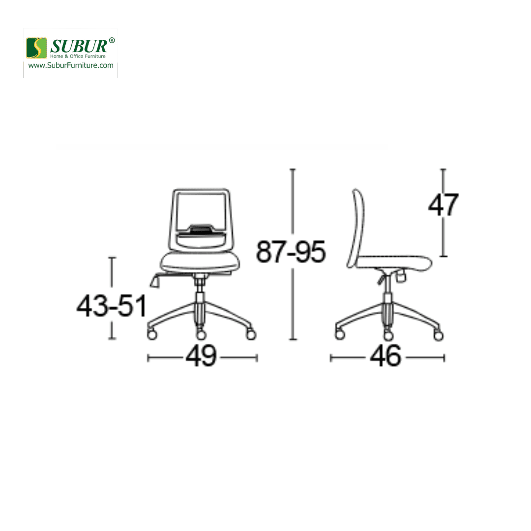 Kursi Kantor Savello tipe Xilo L | Subur Furniture Online Store