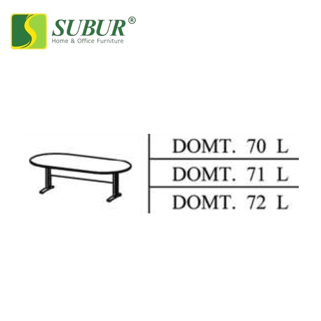 Meja Meeting Oval Kantor Donati DOMT 70 L, 71 L, 72 L | Subur Furniture ...