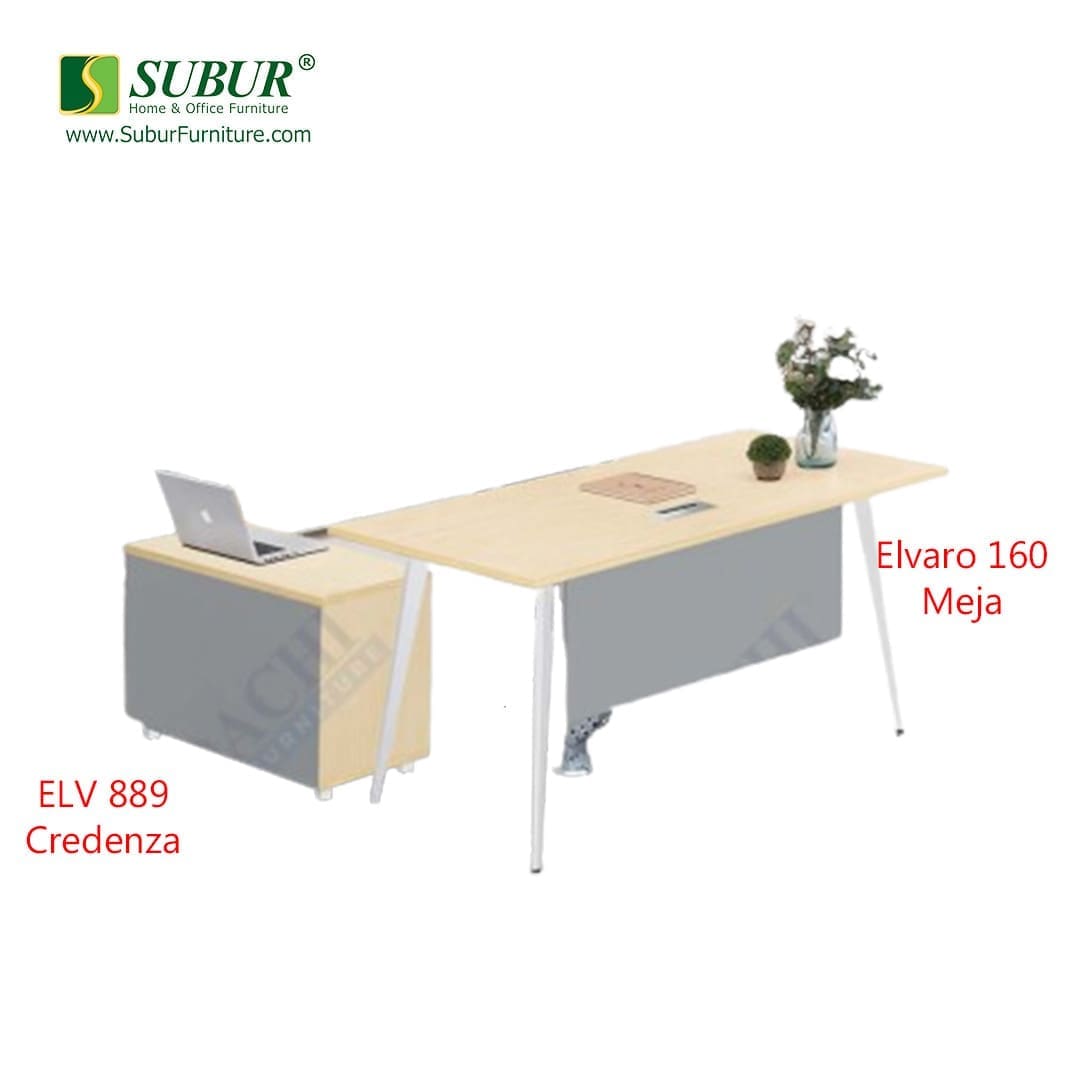 Meja Kantor Indachi tipe Elvaro 160 + Elv- 889 Berkualitas