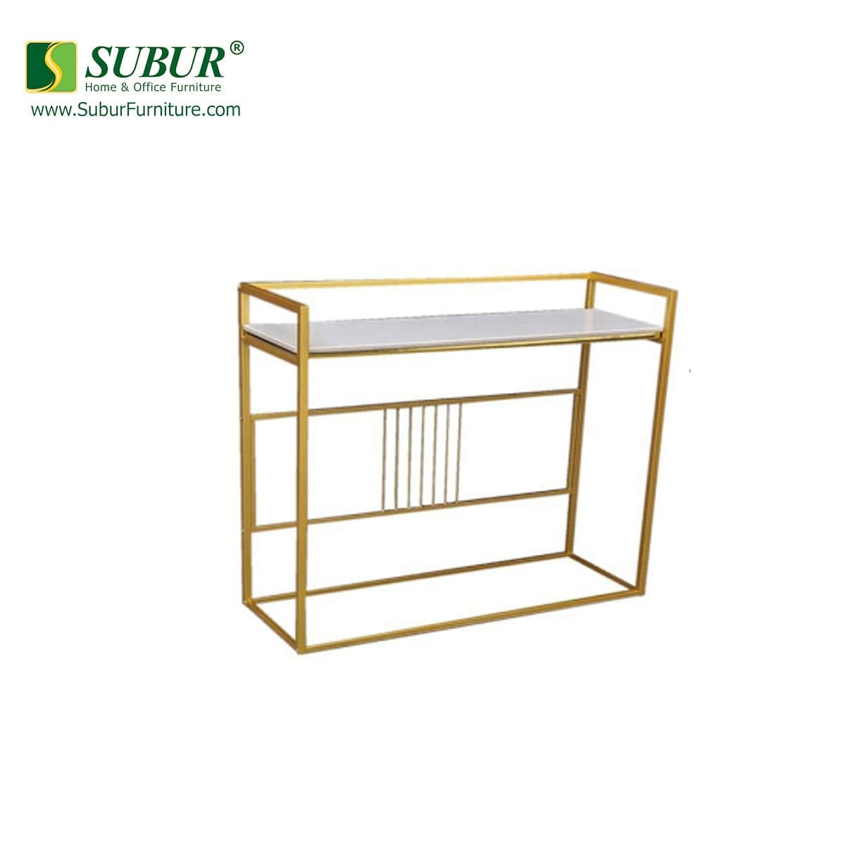 Meja Console Meta Gold tipe Chicago Berkualitas premium